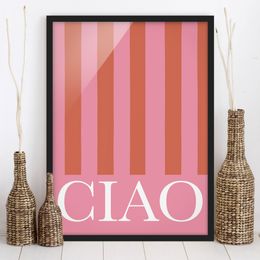 Bilderwelten Bild mit Rahmen Pink Ciao