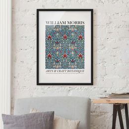 Bilderwelten Bild mit Rahmen William Morris - Snakeheads