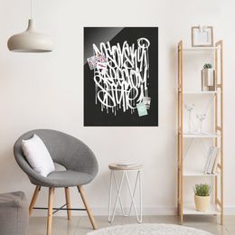 Bilderwelten Glasbild Graffiti Art Freedom Style