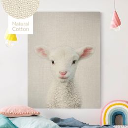 Bilderwelten Leinwandbild Baby Lamm Lina