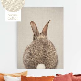 Bilderwelten Leinwandbild Hase von hinten