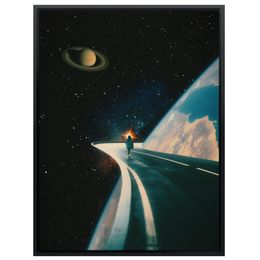 Bilderwelten Leinwandbild Retro Collage - Bestimmung