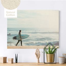 Bilderwelten Leinwandbild Vorfreude am Meer