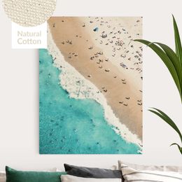 Bilderwelten Leinwandbild Sonntags am Strand