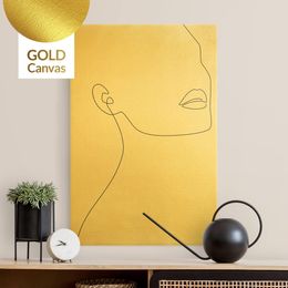 Bilderwelten Leinwandbild Line Art - Minimalistische Sch&ouml;nheit