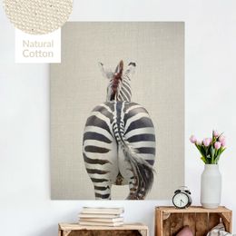 Bilderwelten Leinwandbild Zebra von hinten