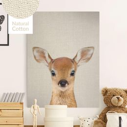 Bilderwelten Leinwandbild Baby Reh Romy