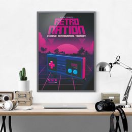 Bilderwelten Bild mit Rahmen Retro Gaming Controller