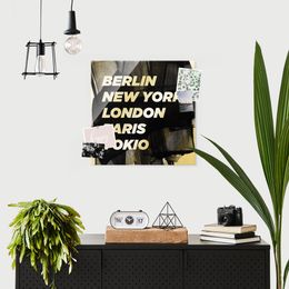 Bilderwelten Glasbild Berlin New York London