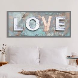 Bilderwelten Bild mit Rahmen Streetart Love