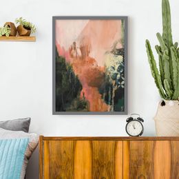 Bilderwelten Bild mit Rahmen Abstrakte Schichten
