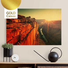 Bilderwelten Leinwandbild Sonne im Grand Canyon