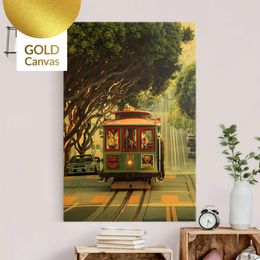 Bilderwelten Leinwandbild Seilbahn in San Francisco