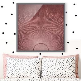 Bilderwelten Bild mit Rahmen Boho Japan Sonne