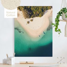 Bilderwelten Leinwandbild Feiner Sandstrand