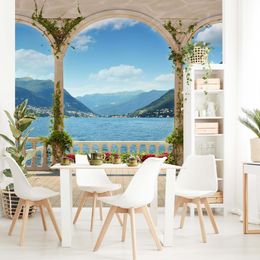 Bilderwelten Fototapete Ausblick auf den Comer See