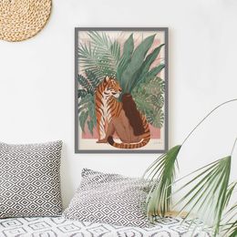 Bilderwelten Bild mit Rahmen Majest&auml;tische Wildkatzen II
