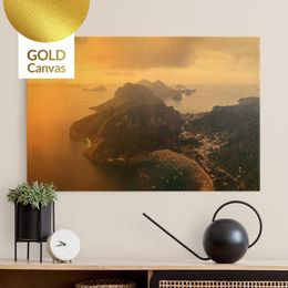 Bilderwelten Leinwandbild Atmosph&auml;rische K&uuml;stenlandschaft