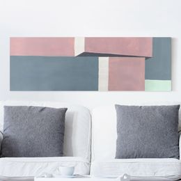 Bilderwelten Leinwandbild - Panorama Schatten der W&auml;nde I