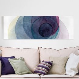 Bilderwelten Leinwandbild - Panorama Urknall - lila