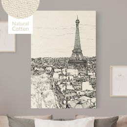 Bilderwelten Leinwandbild - Hochformat Stadtstudie - Paris