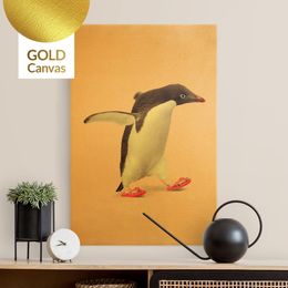 Bilderwelten Leinwandbild Flip-Flop Pinguin