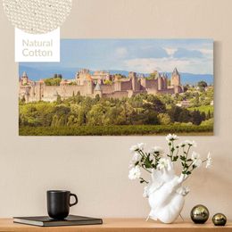 Bilderwelten Leinwandbild Burg im Gr&uuml;nen