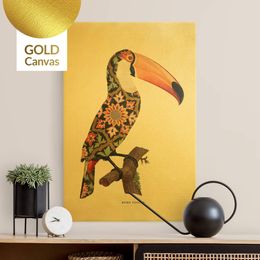Bilderwelten Leinwandbild Boho Vogel - Tukan