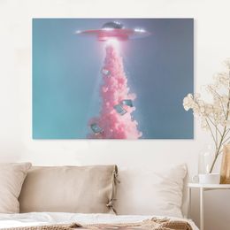 Bilderwelten Leinwandbild Multimedia Ufo