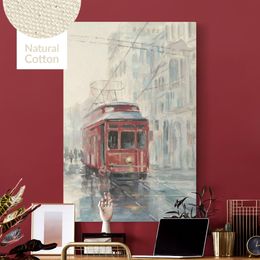 Bilderwelten Leinwandbild - Hochformat Stra&szlig;enbahn-Studie II