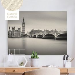 Bilderwelten Leinwandbild - Querformat Westminster Br&uuml;cke und Big Ben