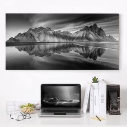 Bilderwelten Leinwandbild - Querformat Vesturhorn in Island