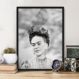 Bilderwelten Bild mit Rahmen Frida Kahlo Portrait