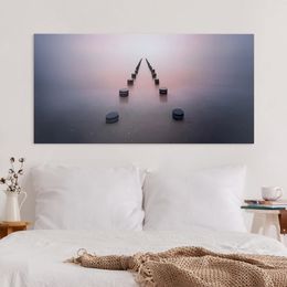 Bilderwelten Leinwandbild - Querformat Zen am Strand