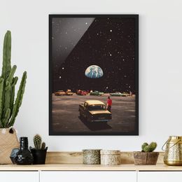 Bilderwelten Bild mit Rahmen Retro Collage - Sehnsucht