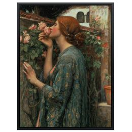 Bilderwelten Leinwandbild - Hochformat John William Waterhouse - Die Seele der Rose