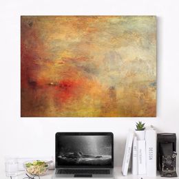 Bilderwelten Leinwandbild - Querformat Joseph Mallord William Turner - Sonnenuntergang &uuml;ber einem See