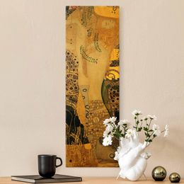 Bilderwelten Leinwandbild - Hochformat Gustav Klimt - Wasserschlangen I