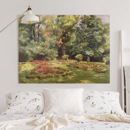 Bilderwelten Leinwandbild - Querformat Max Liebermann - Blumenterrasse im Wannseegarten