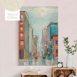 Bilderwelten Leinwandbild - Hochformat Zeitgen&ouml;ssische Innenstadt II