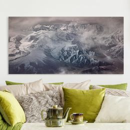 Bilderwelten Leinwandbild - Querformat Berge von Tibet