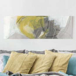 Bilderwelten Leinwandbild - Panorama Zitronen im Nebel IV