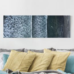 Bilderwelten Leinwandbild - Panorama Luftbild - Der Herausforderer
