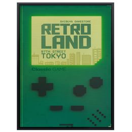 Bilderwelten Leinwandbild Retro Gaming Konsole in T&uuml;rkis