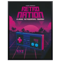 Bilderwelten Leinwandbild Retro Gaming Controller