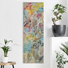 Bilderwelten Leinwandbild Graffiti Freedom in Pastell