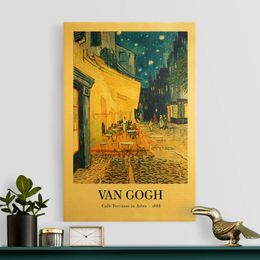 Bilderwelten Leinwandbild Vincent van Gogh - Caf&eacute;-Terrasse in Arles - Museumsedition