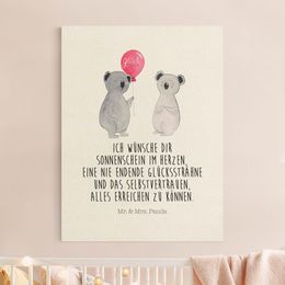 Bilderwelten Leinwandbild Mr. & Mrs. Panda - Koala - Sonnenschein im Herzen