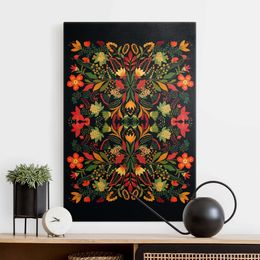 Bilderwelten Leinwandbild Fridas Garten Illustration