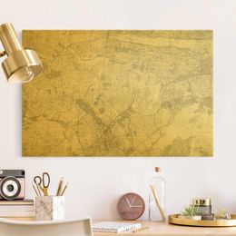 Bilderwelten Leinwandbild New York Stadtplan